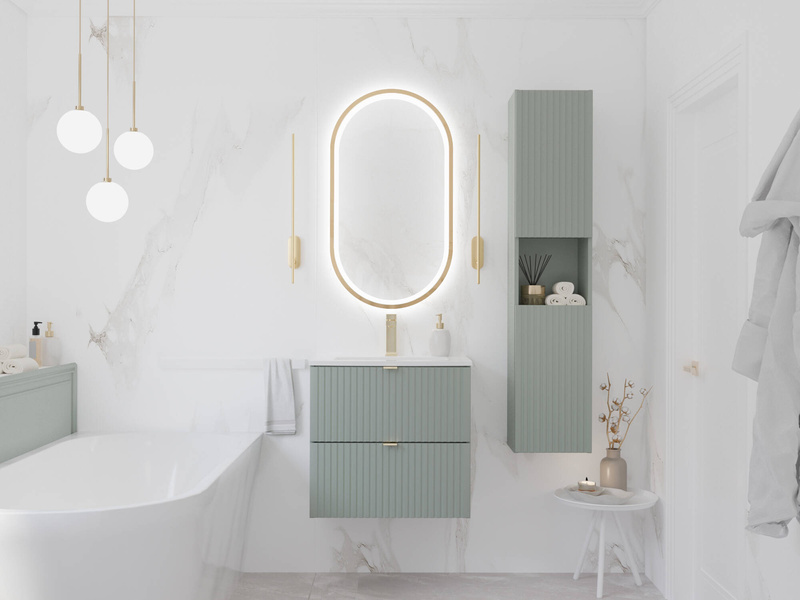 Zestaw Mebli Łazienkowych Line Reed Green 60 cm Comad - Meblecom.pl