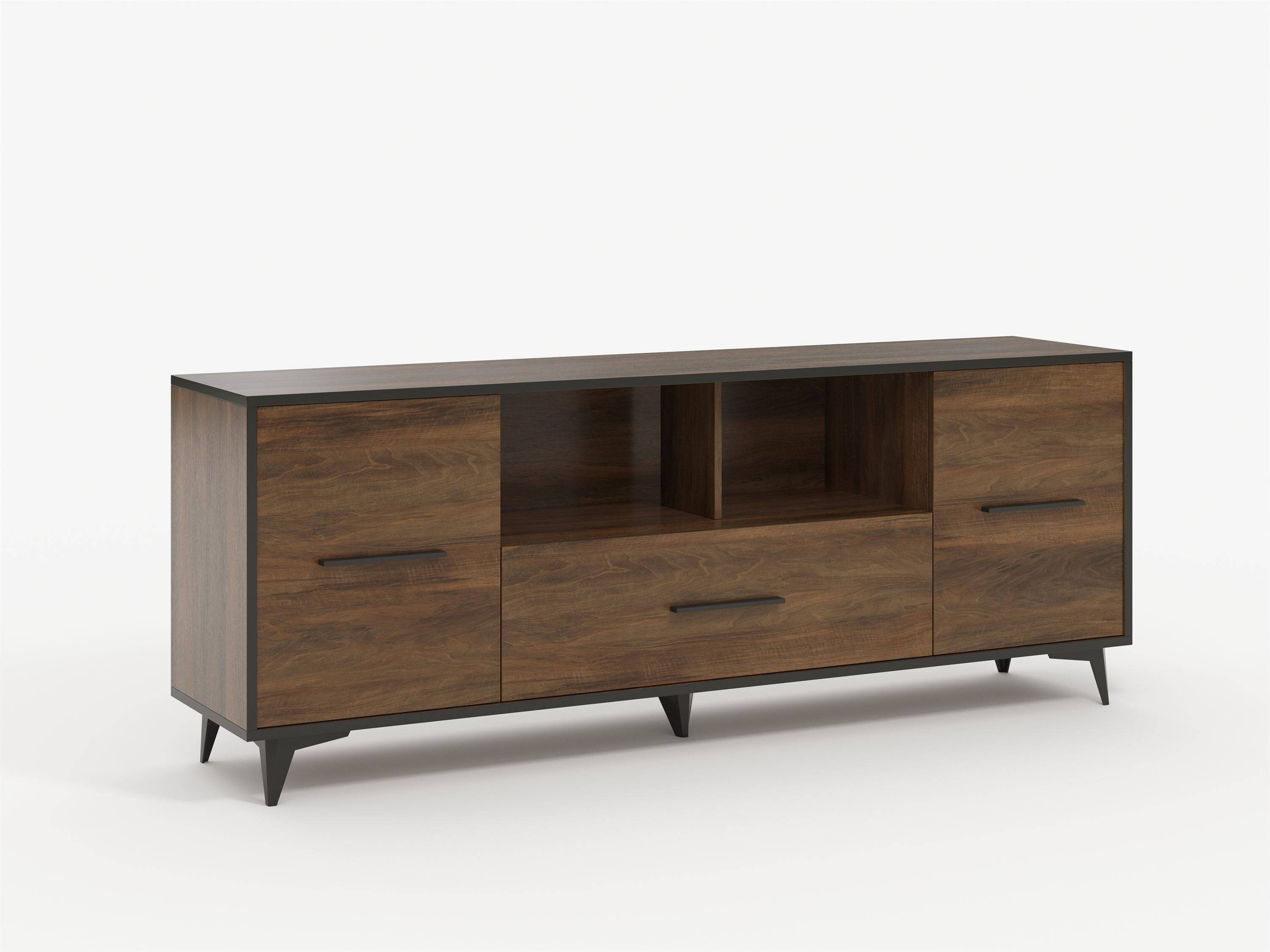 Frida RTV2D1S - Komoda RTV 2D1S Shirin Walnut Gała Meble - Meblecom.pl