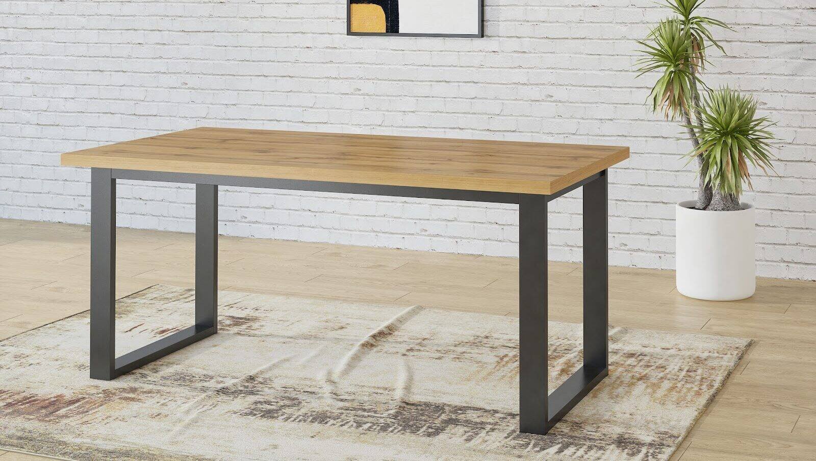 Halle WM Stół Rozkładany 170-220 cm Dąb Wotan Helvetia - Meblecom.pl