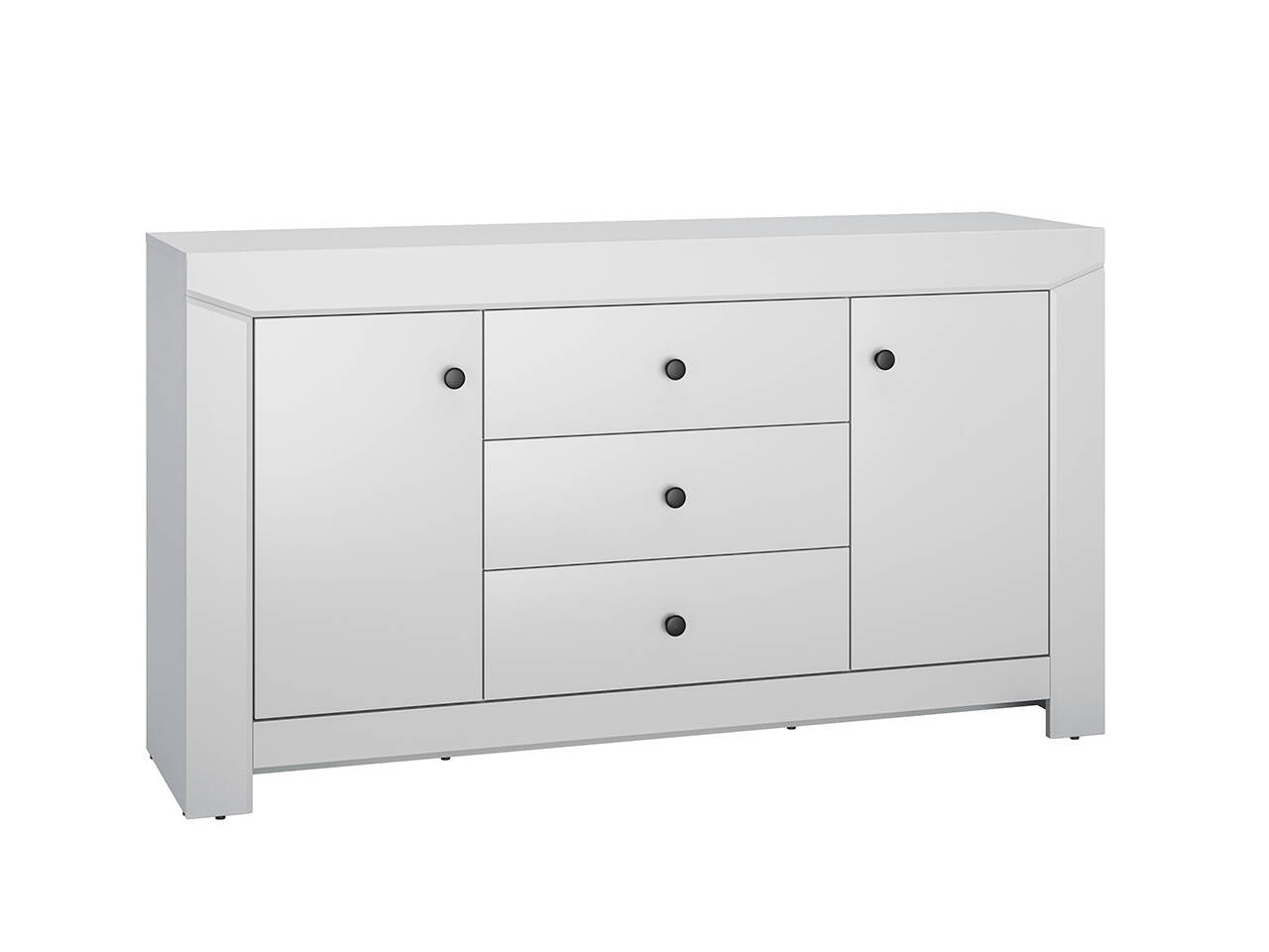 Komoda 2D3S TERNI 06 Szary Srebrny ML Meble - Meblecom.pl