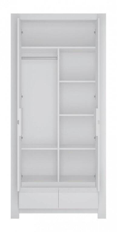 Novi NVIS02 - Szafa 2D2S Biała Meble Wójcik - Meblecom.pl