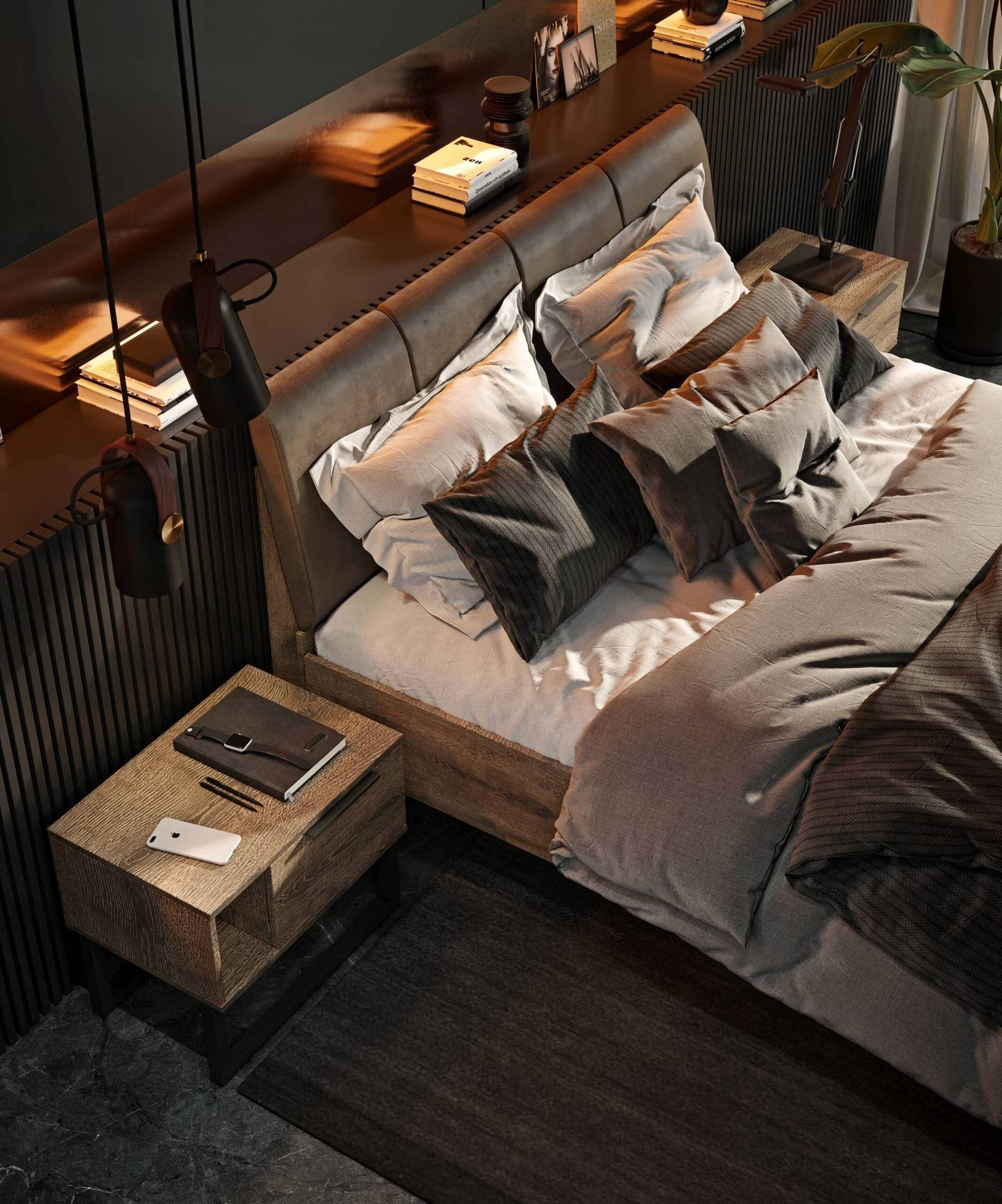 Quadro KV-38-OF - Łóżko Metalowe Loft Miękki Zagłówek Dąb Frigate ...